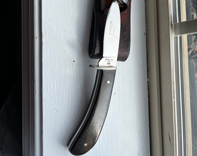 Vintage Case XX Lil Devil Full Tang Knife With Custom Leather Sheath - Etsy