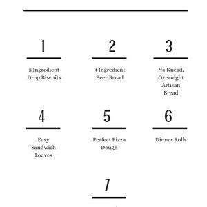 Beginner's Guide to Breadmaking-7 No Fail Recipes to Start Your Breadmaking Journey - Etsy