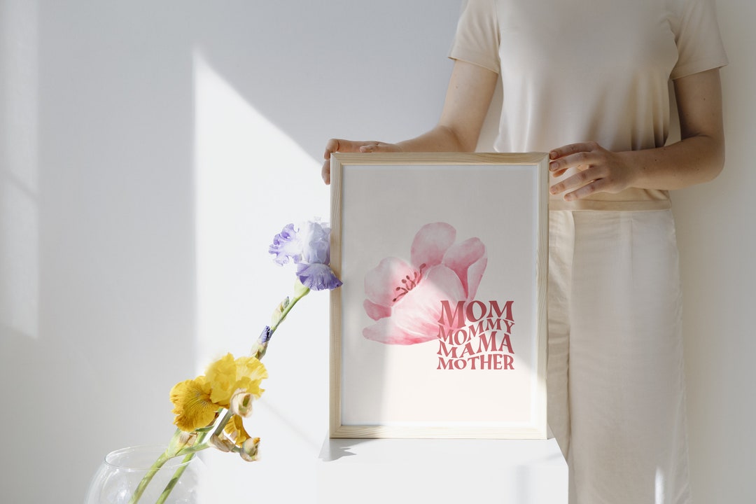 Mom Momma Mommy Mama Poster A4 A3 Digital Download Mother's Day Print ...