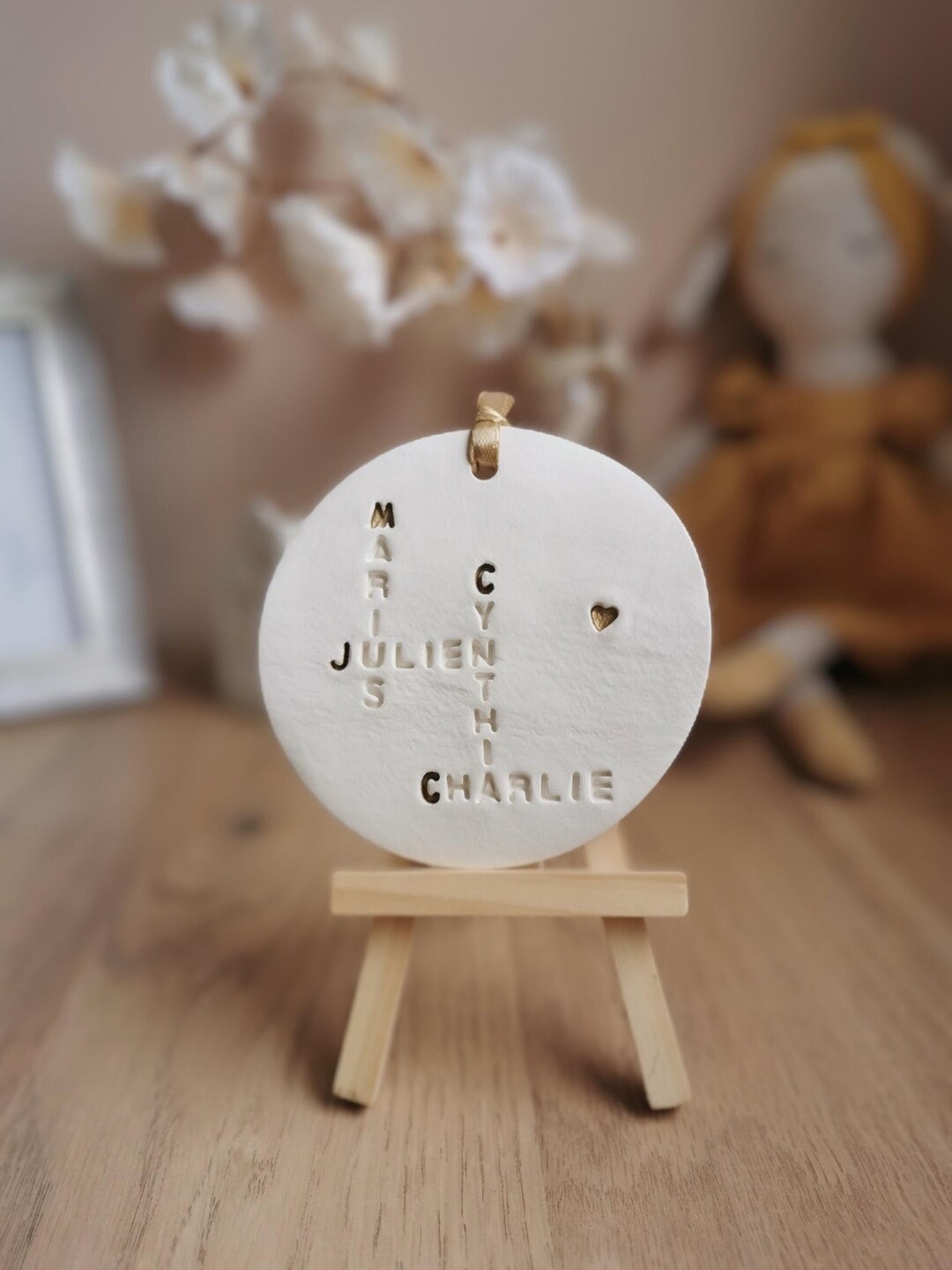 Clay Family Crossword Decoration - Customizable Clay Medallion ...
