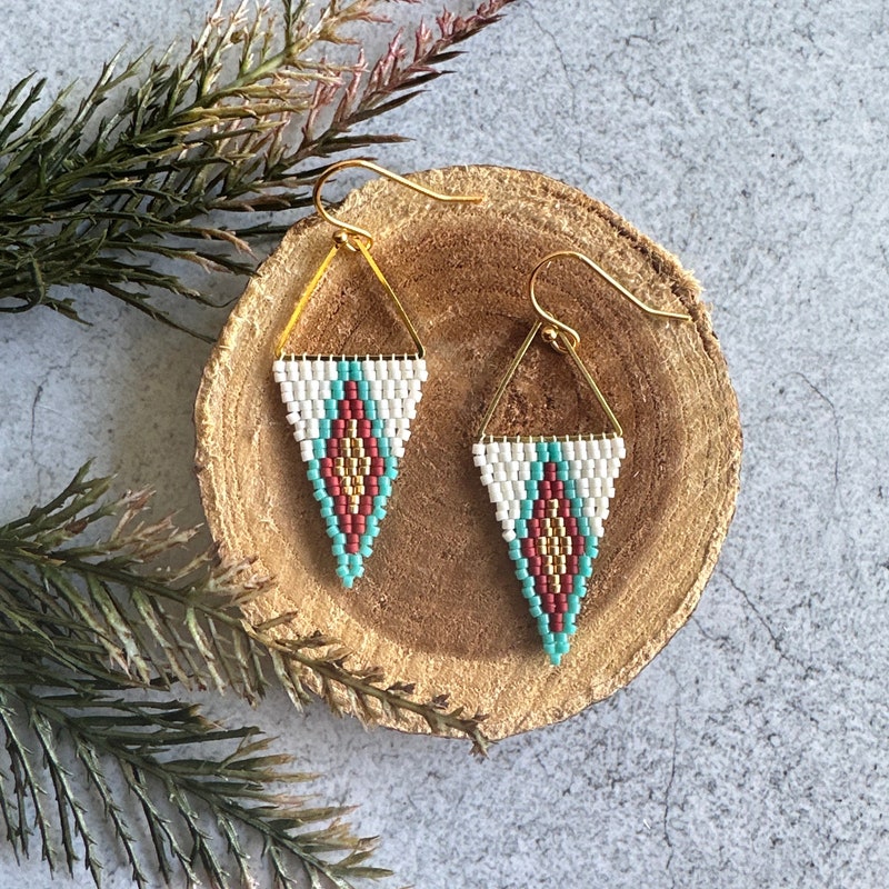 Delica Bead Earrings - Etsy