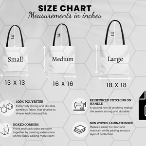 Aop Tote Bag Size Chart Mockup, MWW Tote Bag Mockup Printify Tote Bag Size Chart ,key Features ...