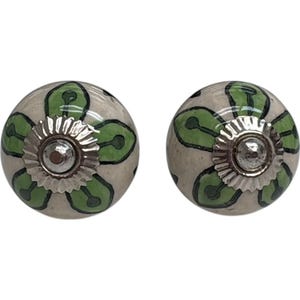 Unique Ceramic Hand-painted Drawer Knobs Selection of Colors and Styles Easy Update Your ...