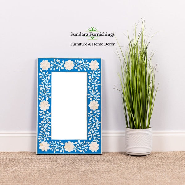 Bone Inlay Mirror - Etsy