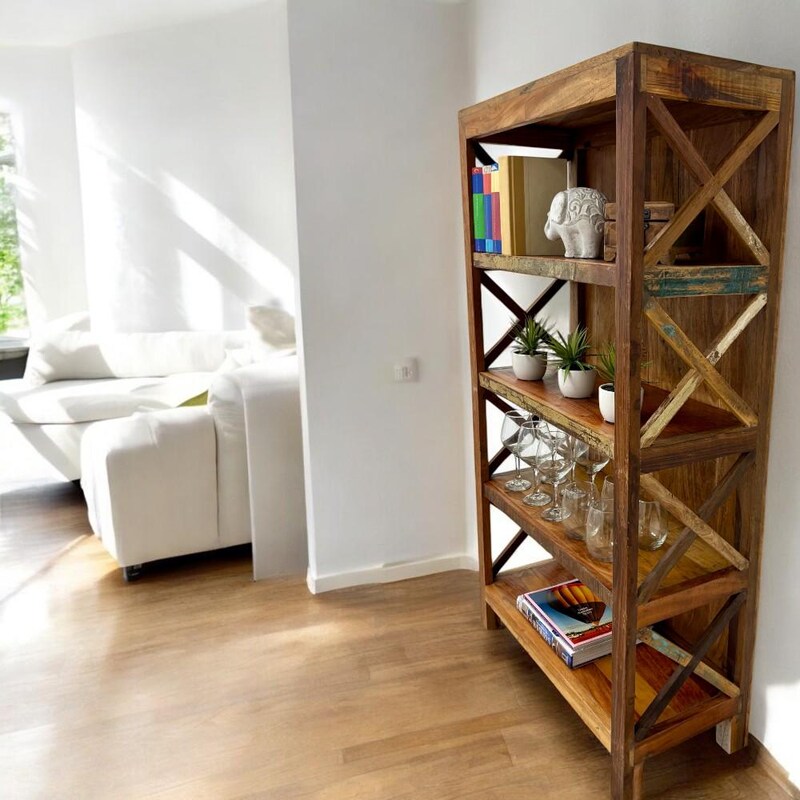 Reclaimed Wood Bookcase - Etsy