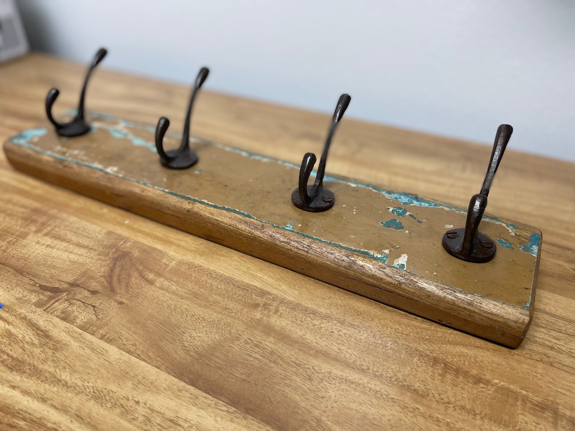 NEW Rustic Coat Hooks, Reclaimed Wood, Entryway, Towel Hooks, Country ...