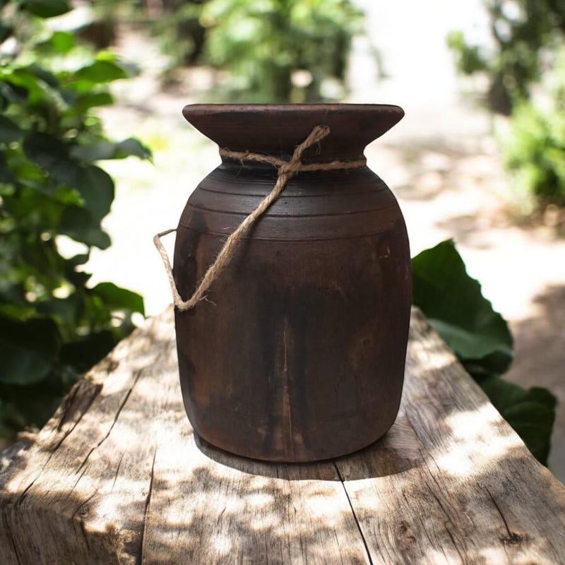 Rustic Wood Vase - Etsy