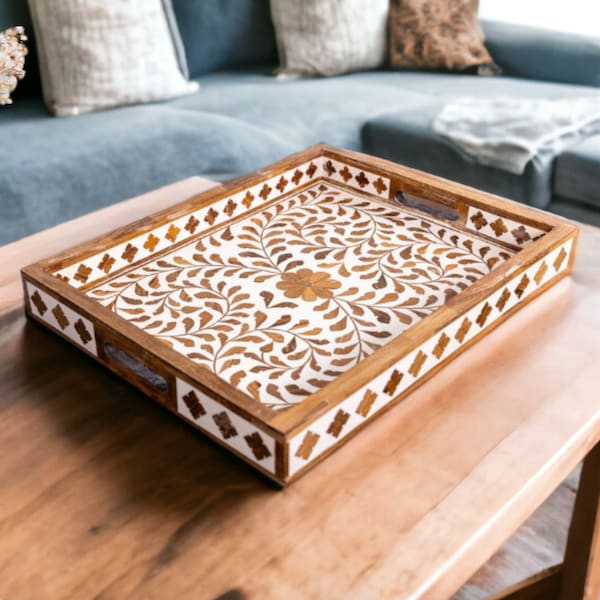 Large Teak Tray - Etsy
