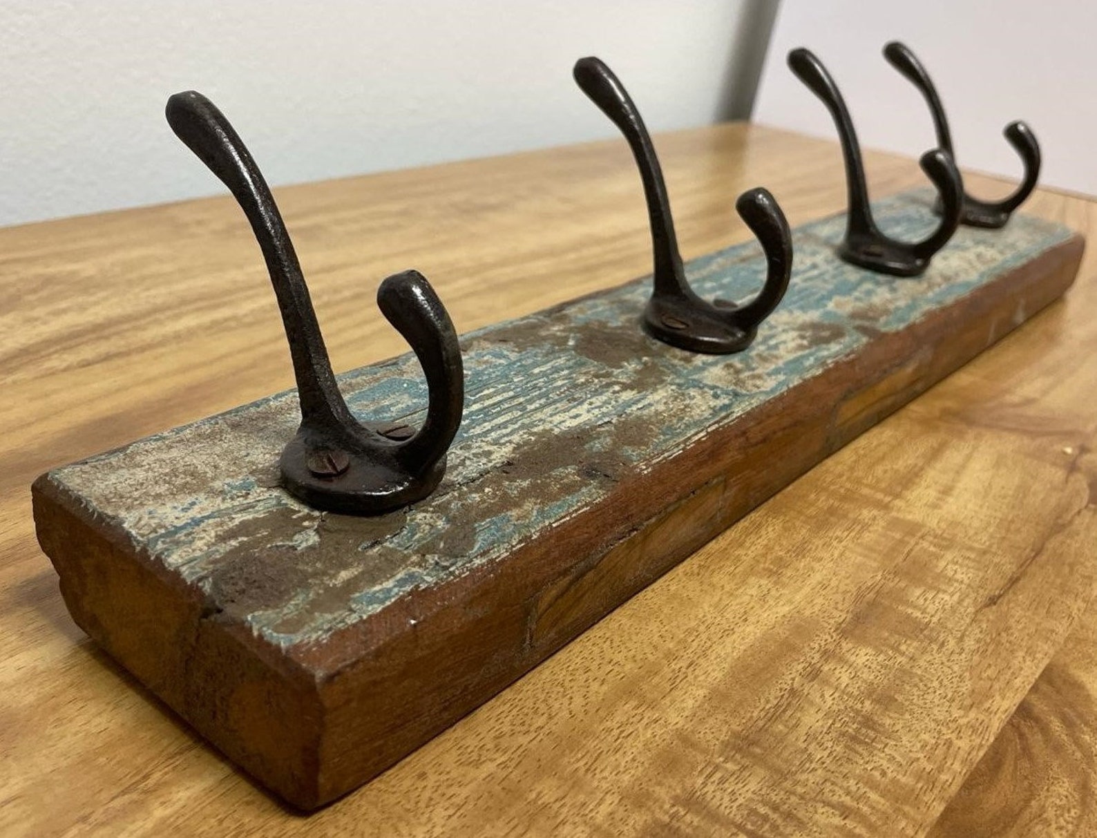NEW Rustic Coat Hooks, Reclaimed Wood, Entryway, Towel Hooks, Country ...