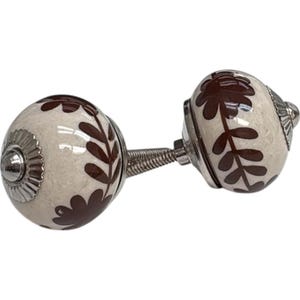 Unique Ceramic Hand-painted Drawer Knobs Selection of Colors and Styles Easy Update Your ...