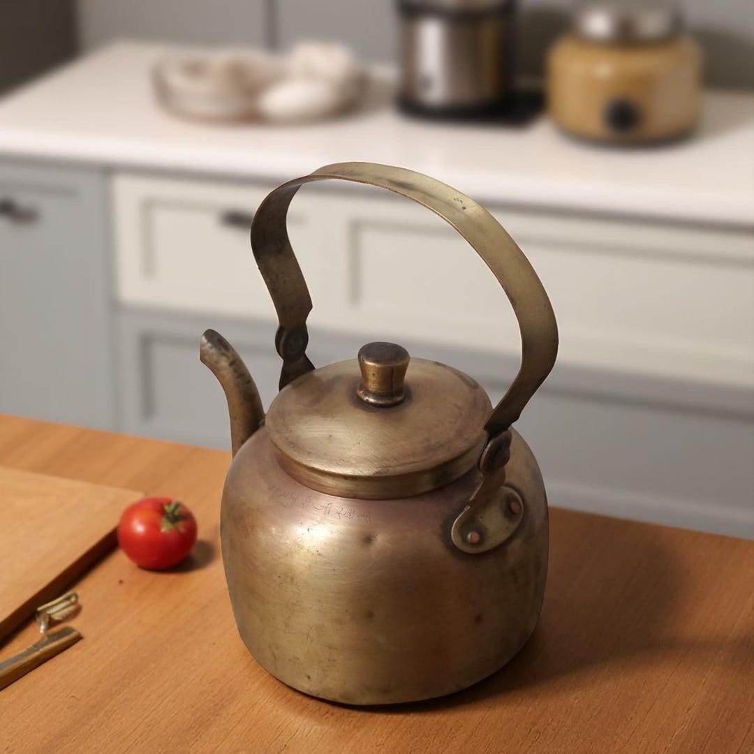 Vintage Copper/brass Kettle Unique Rustic Kitchen Decor Accent Each One ...