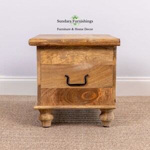 Hand-carved Mango Wood Trunk: Whitewashed Accent Storage Box - Etsy