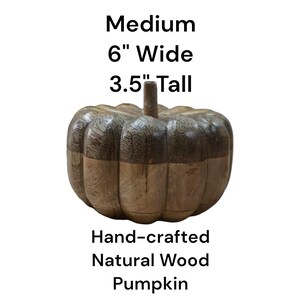 Natural Fall Elegance: Handmade Wooden Pumpkins Rustic Farmhouse Decor ...