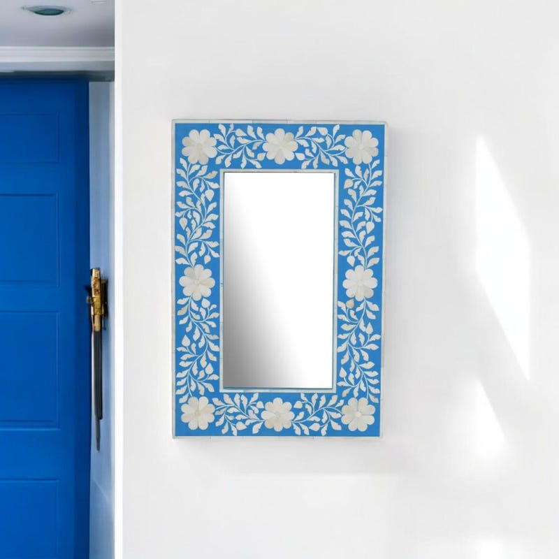 Bone Inlay Mirror - Etsy