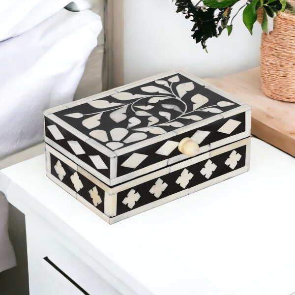 Bone Inlay Box - Etsy
