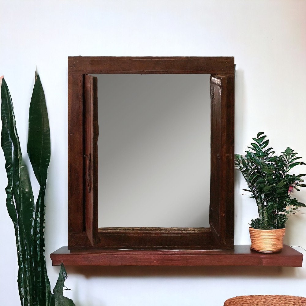 NEW Stunning Vintage Window Shutter Mirror Reclaimed and Reimagined ...