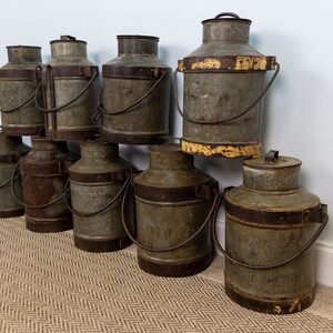 Unique Vintage Milk Can G Farmhouse Kitchen Decor Milk Churn Rustic ...