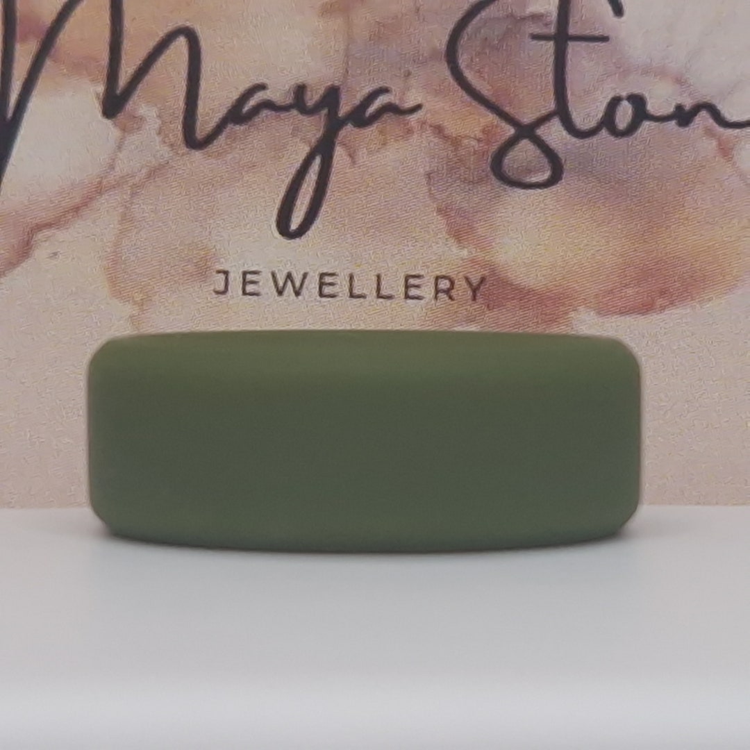 Green Flat Silicone Ring B33-B37 - Etsy