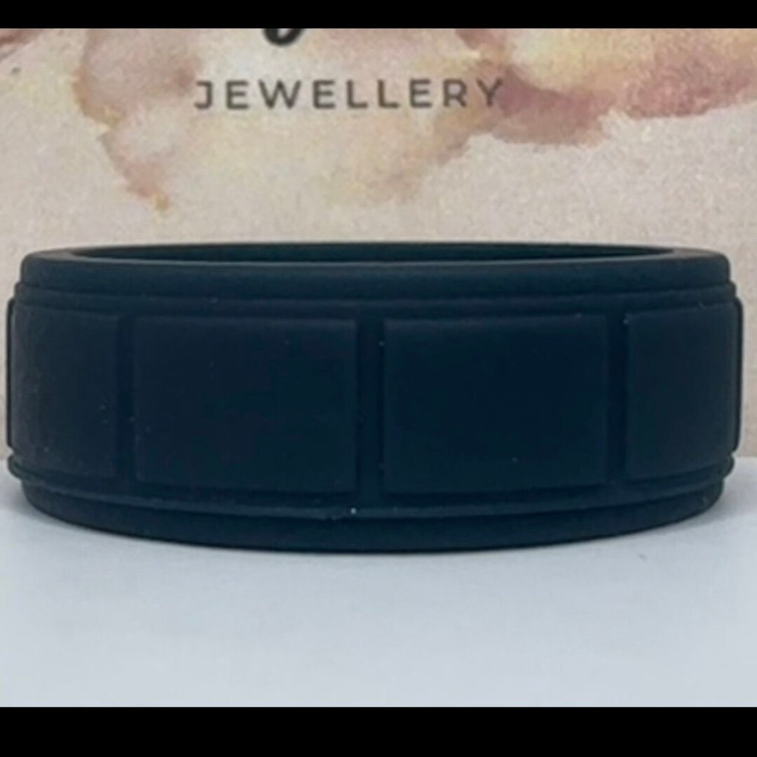 Navy Blue Ridged Silicone Ring B41-B46 - Etsy