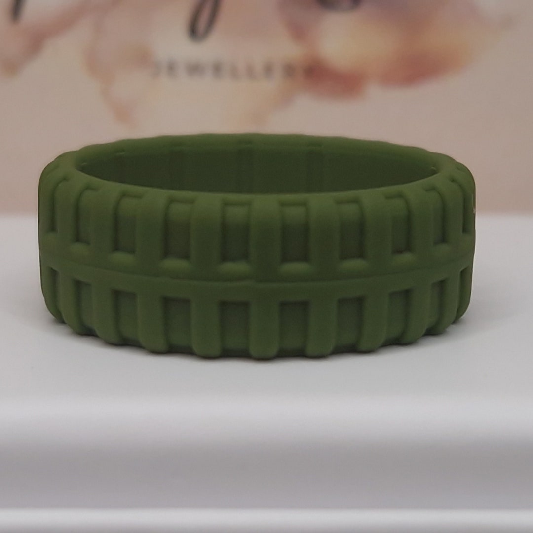 Green Tyre Tread Silicone Ring B25-B30 - Etsy