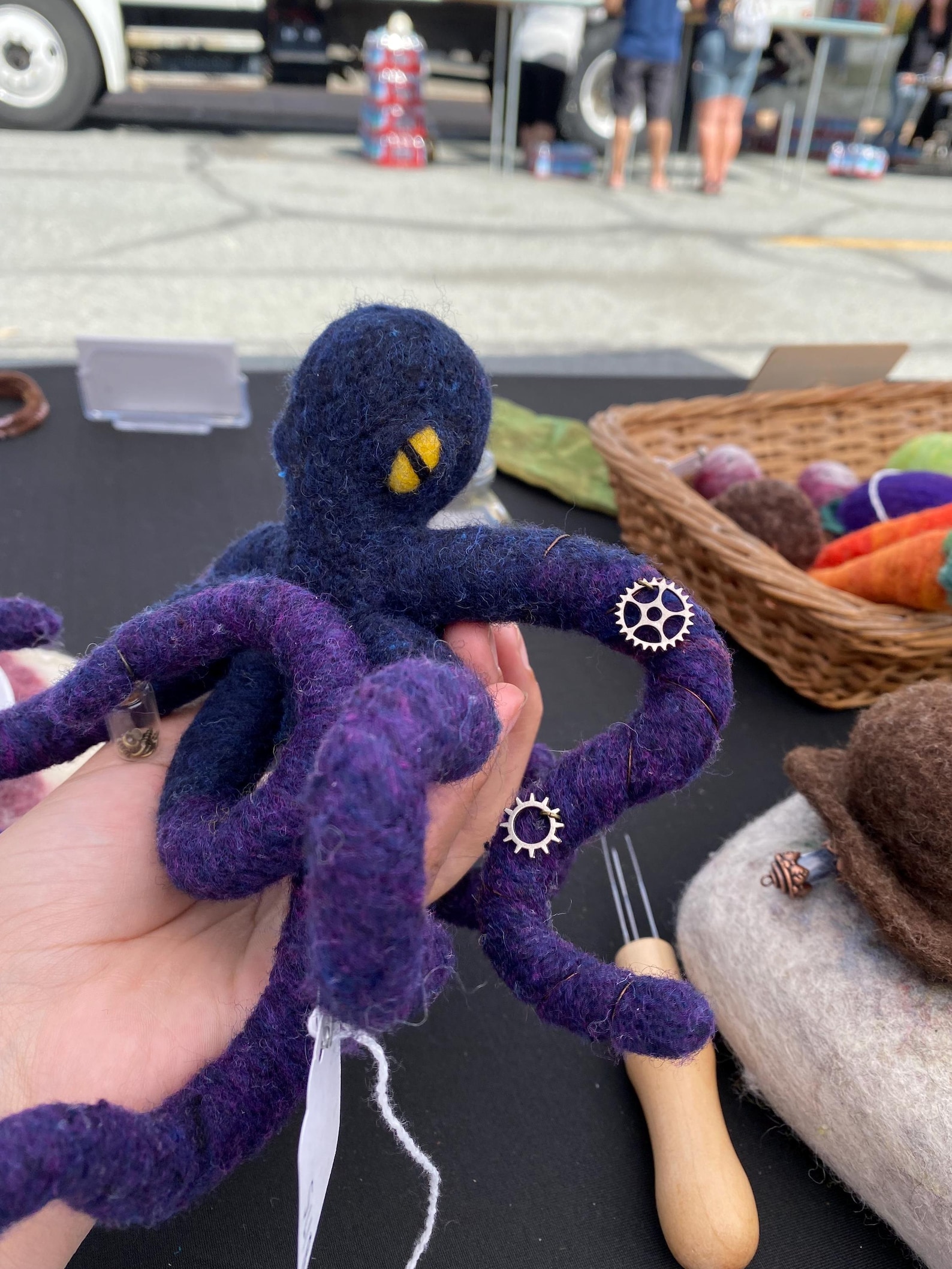 Needle Felted Octopus Soft Sculpture Steampunk Octopus - Etsy