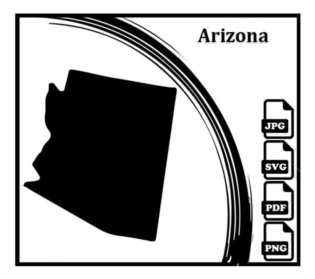 Arizona State SVG / Cut File / Cricut / Clip Art / Commercial Use ...