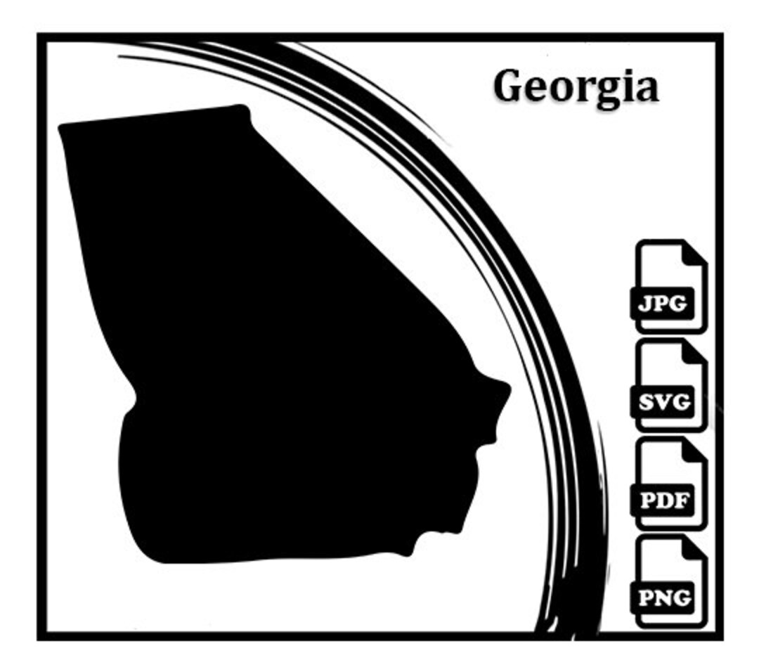 SVG Georgia Outline SVG Files | Georgia Cut Files | United States of ...