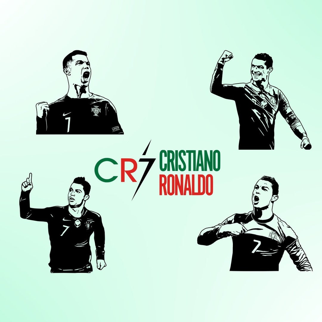 Cristiano Ronaldo Portugal 5 Bundle Designs Files Svg Ai Jpg - Etsy