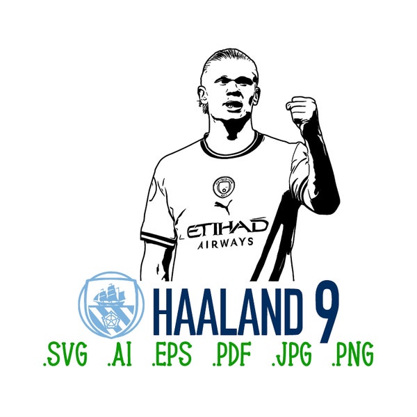 Haaland Silhouette - Etsy