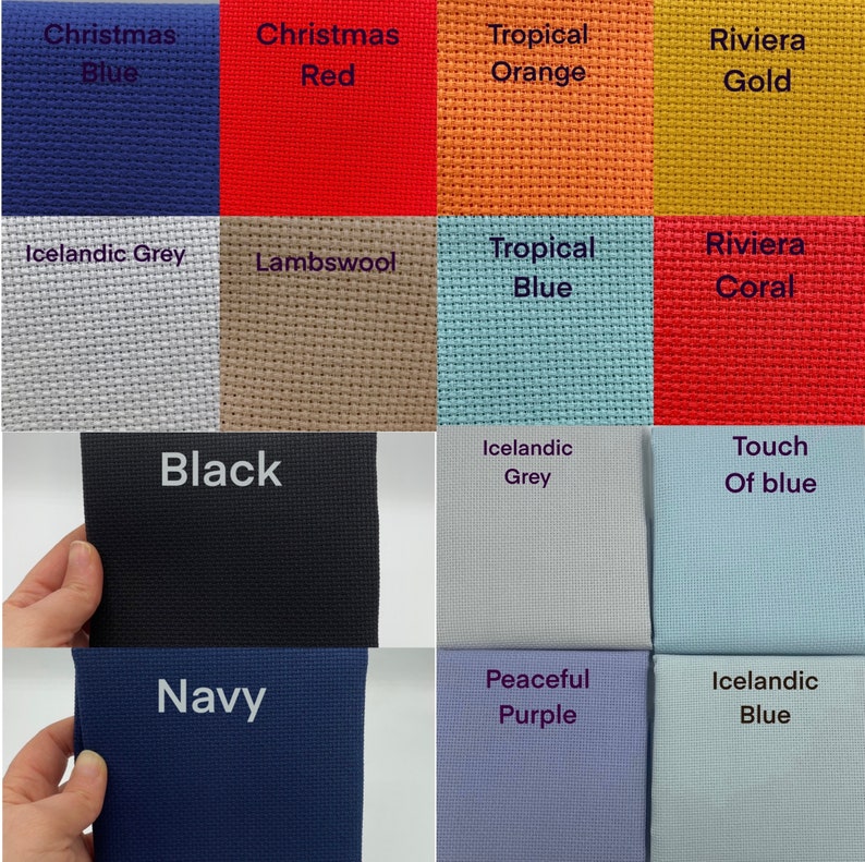 Wichelt Aida, Aida Fabric, Prepackaged Aida, 14 Ct Aida, 100% Cotton ...