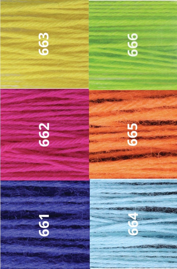 Appletons Yarn, Appletons Wool, Tapestry Wool, Crewel Wool, Cool Neon ...