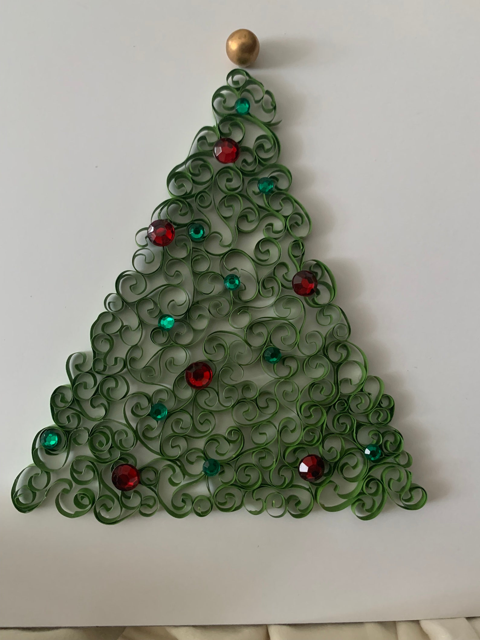 Paper Quilled Framed Christmas Tree, Holiday Decor, Framed Christmas ...