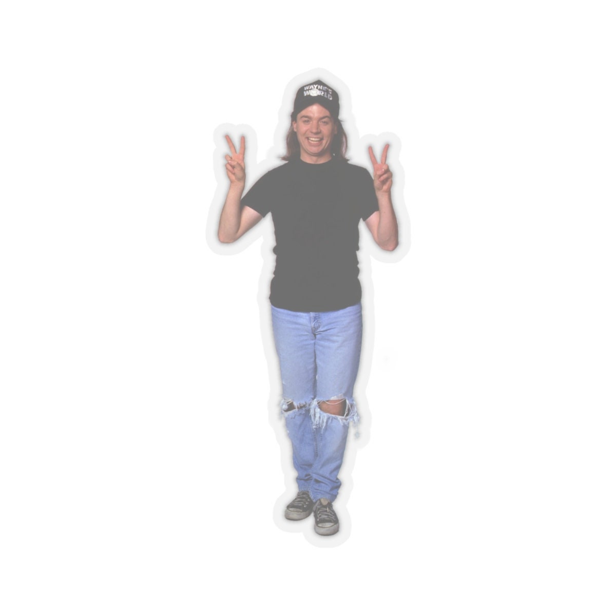 Wayne From Wayne's World Sticker - Etsy