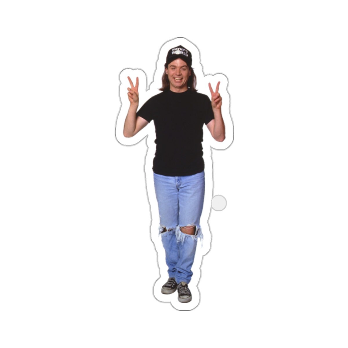 Wayne From Wayne's World Sticker - Etsy