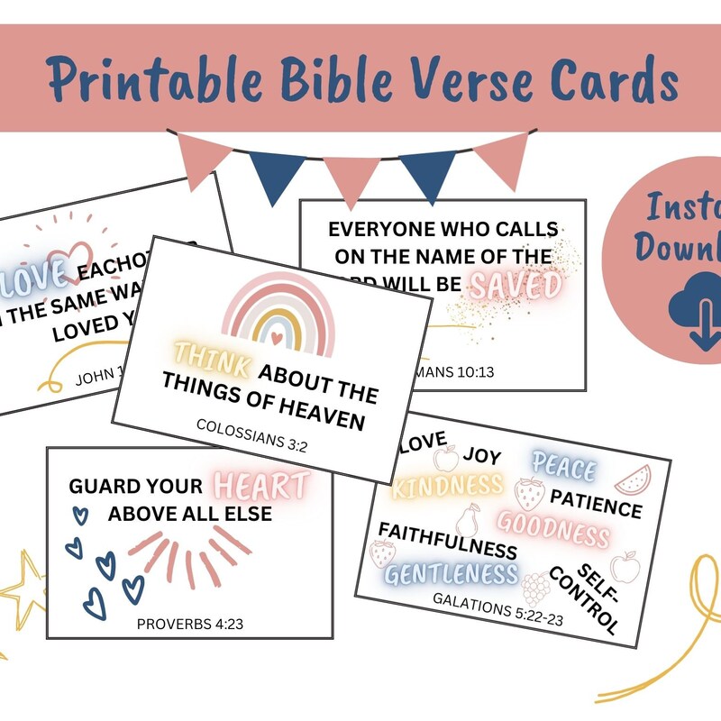 Bible Verse Cards - Etsy