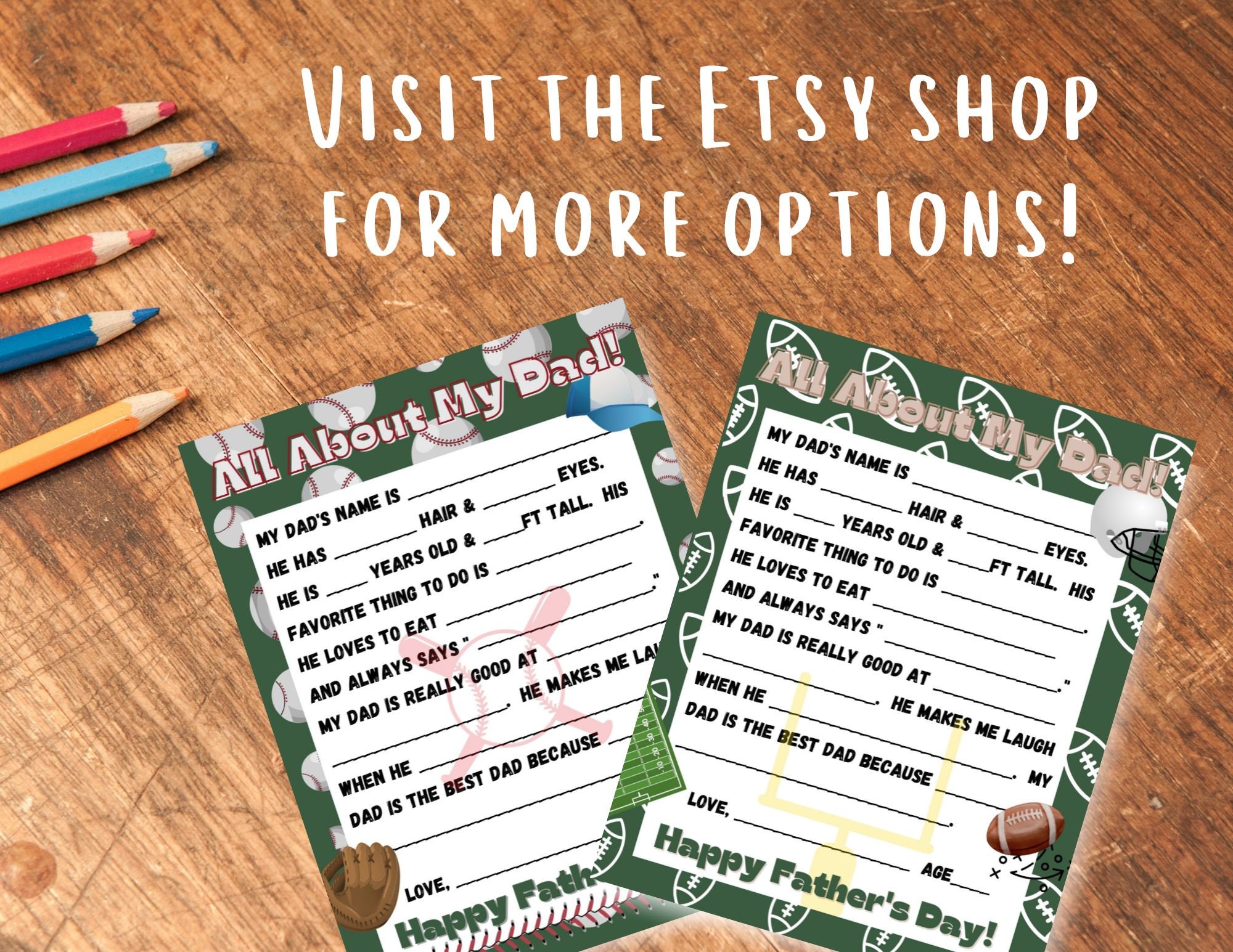 Father's Day Printable | All About My Dad | Father's Day Gift | Dad ...