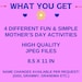 Mother's Day Printable Activity Bundle: Handprint Craft, Coloring Page ...