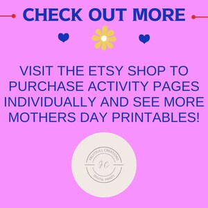 Mother's Day Printable Activity Bundle: Handprint Craft, Coloring Page ...