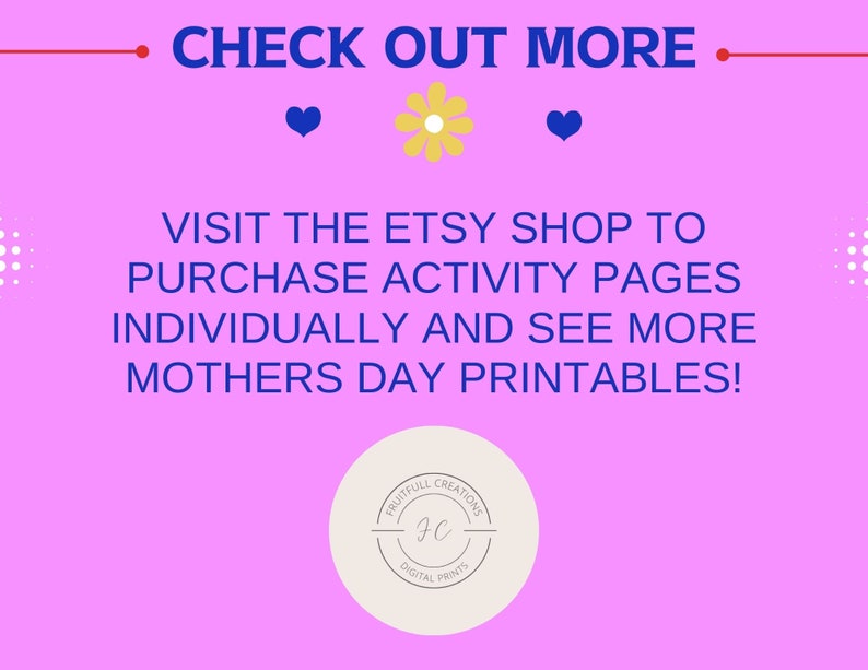 Mothers Day Printable Bundle Mothers Day Printable Crafts Printable