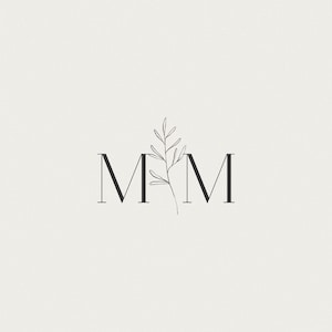 M and M Initials Wedding Monogram • Couple Monogram for Wedding ...