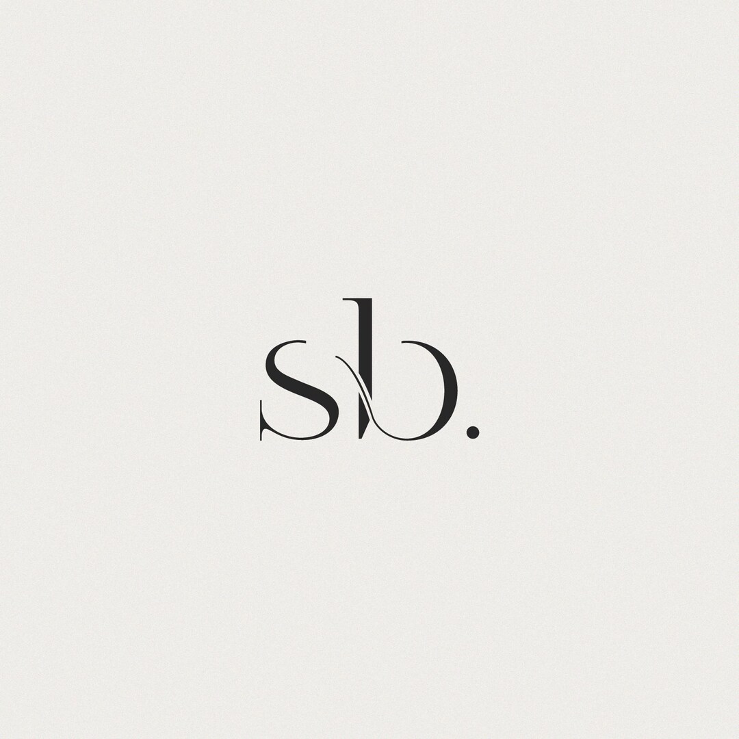 S&B Initials Wedding Monogram Logo (digital Download) - Etsy