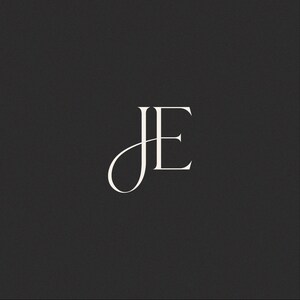 J&E Initials Wedding Monogram: Modern Couple Logo (digital Download) - Etsy