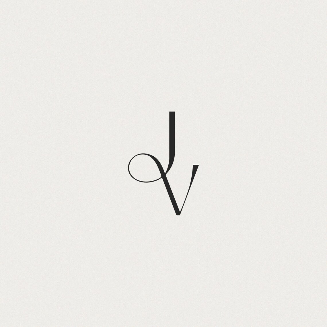Wedding Monogram | Custom Initials, Digital Download (J & V) - Etsy