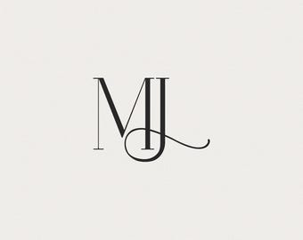 L and J Initials Wedding Monogram • Couple Monogram for Wedding ...
