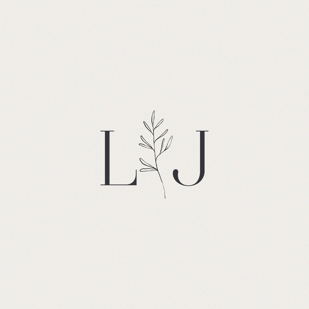 L And J Initials Wedding Monogram • Couple Monogram For Wedding