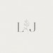 L and J Initials Wedding Monogram • Couple Monogram for Wedding ...