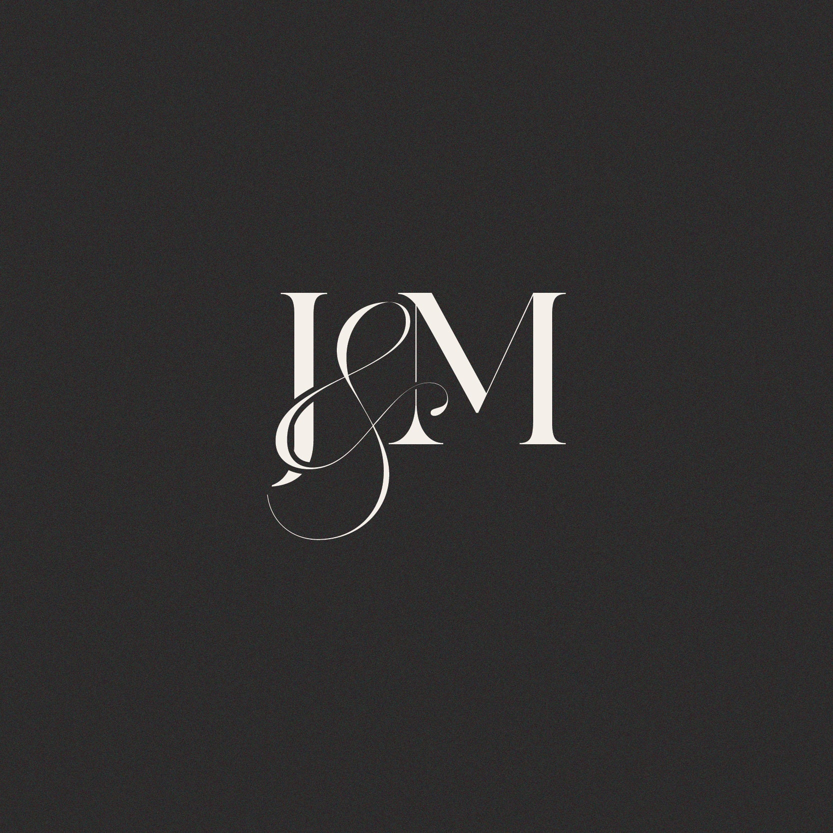 J And M Initials Wedding Monogram • Couple Monogram For Wedding • Wedding Logo • Modern