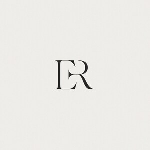 E&R Initials Wedding Monogram: Modern Couple Logo (digital Download) - Etsy