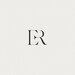 E&R Initials Wedding Monogram: Modern Couple Logo (digital Download) - Etsy