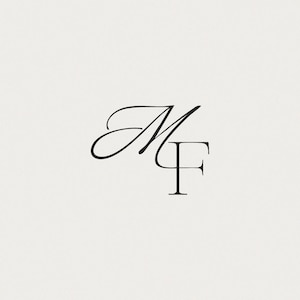 M and F Initials Wedding Monogram • Couple Monogram for Wedding ...